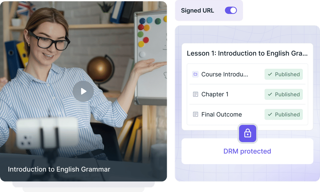 Video hosting for e-learning and course creators