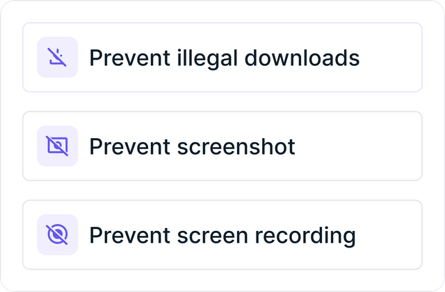 Video hosting for e-learning