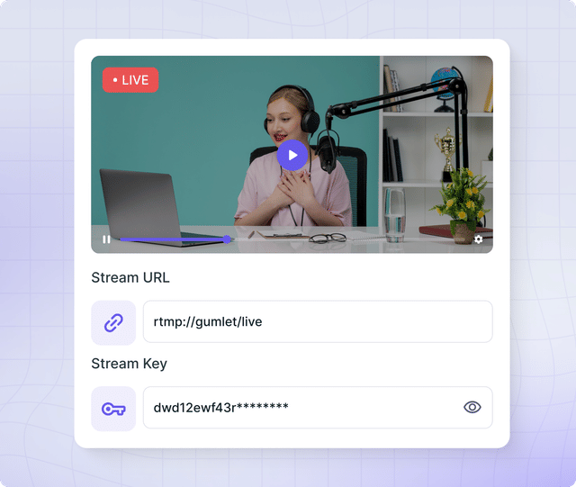 Gumlet Live Streaming - Seamless RTMP Streaming Platform