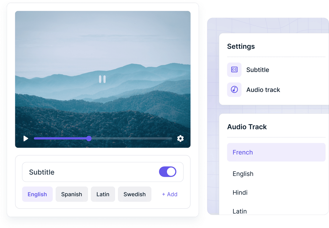 Free unlimited subtitles and multi-audio