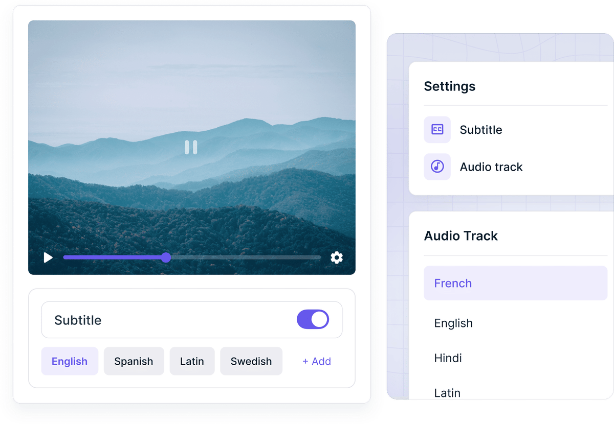 Free unlimited subtitles and multi-audio